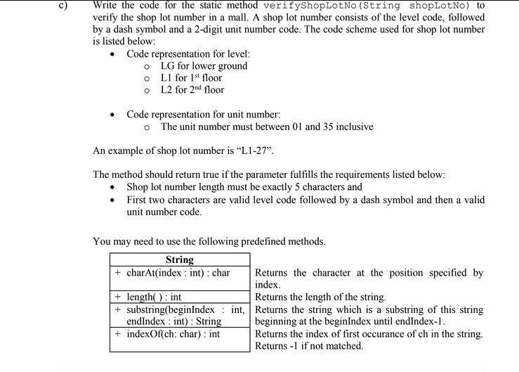 Solved Question 4 a) (i) (ii) Create an interface named | Chegg.com