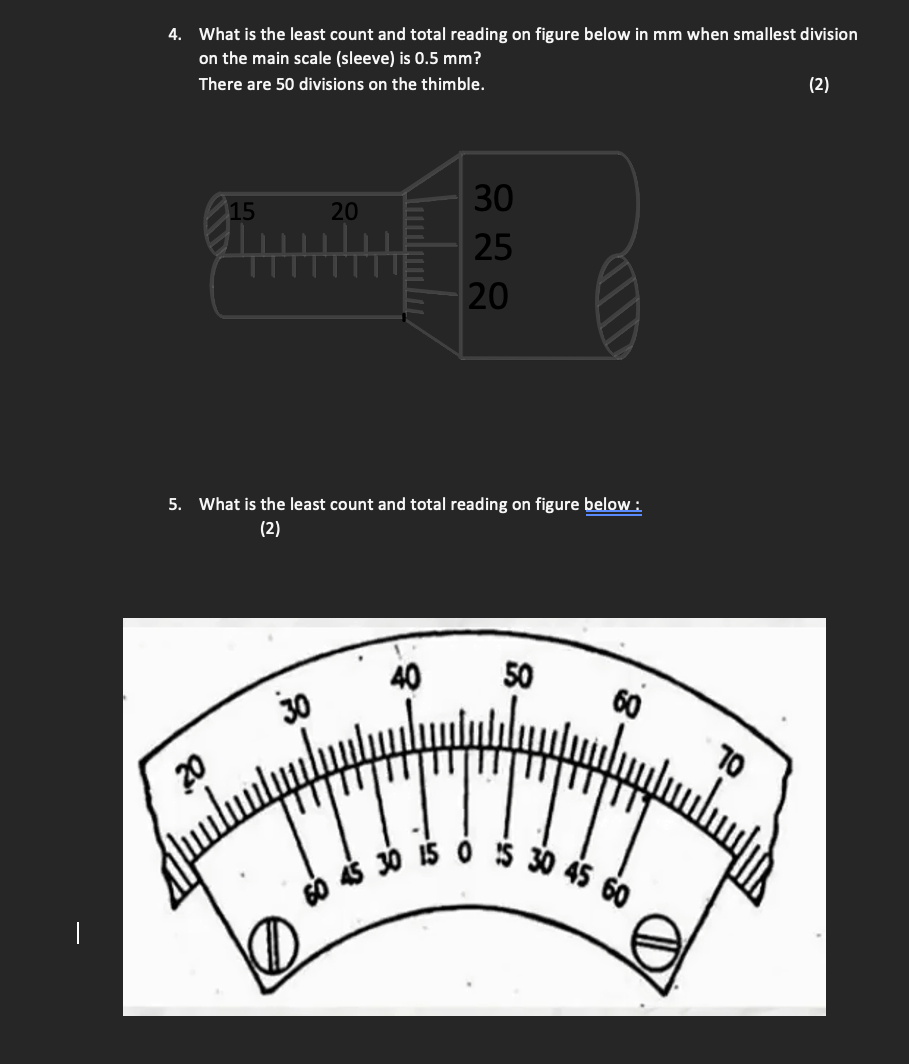 Solved Outside Diameter Measurement (Stepped Collar) WB ФА | Chegg.com