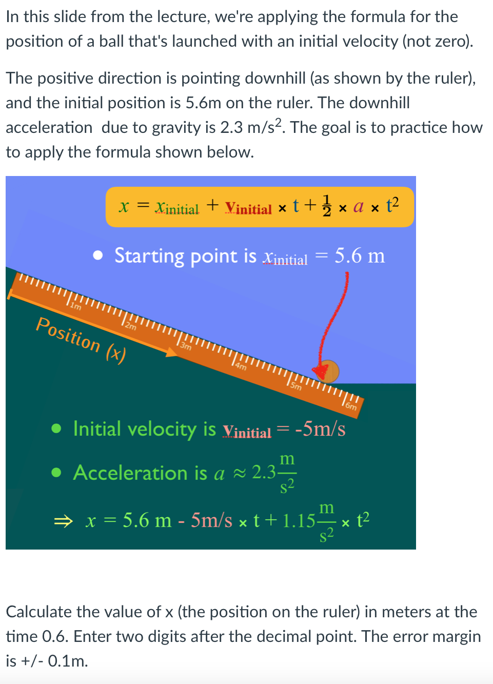 Solved In this slide from the lecture, we're applying the | Chegg.com
