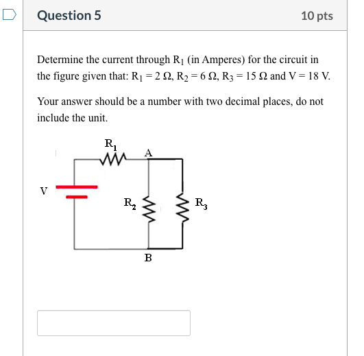 Solved Determine The Current Through R1 In Amperes For The