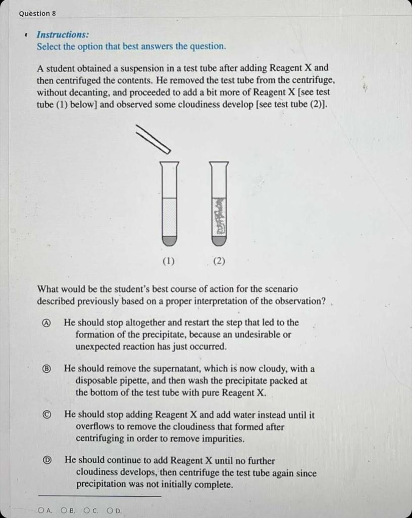 Solved Question 1 Instructions: Select the option that best | Chegg.com