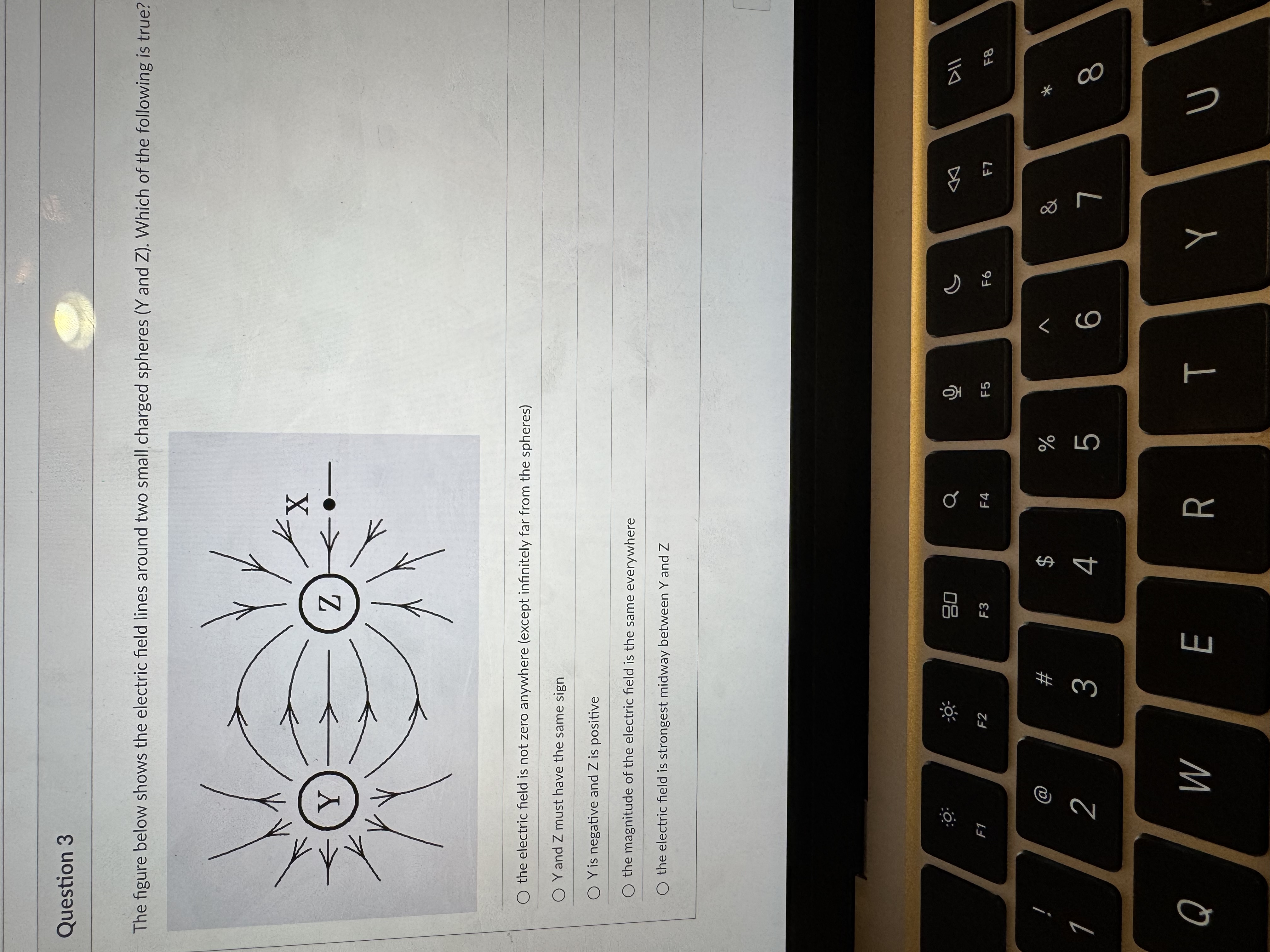 Solved Question 3The figure below shows the electric field | Chegg.com