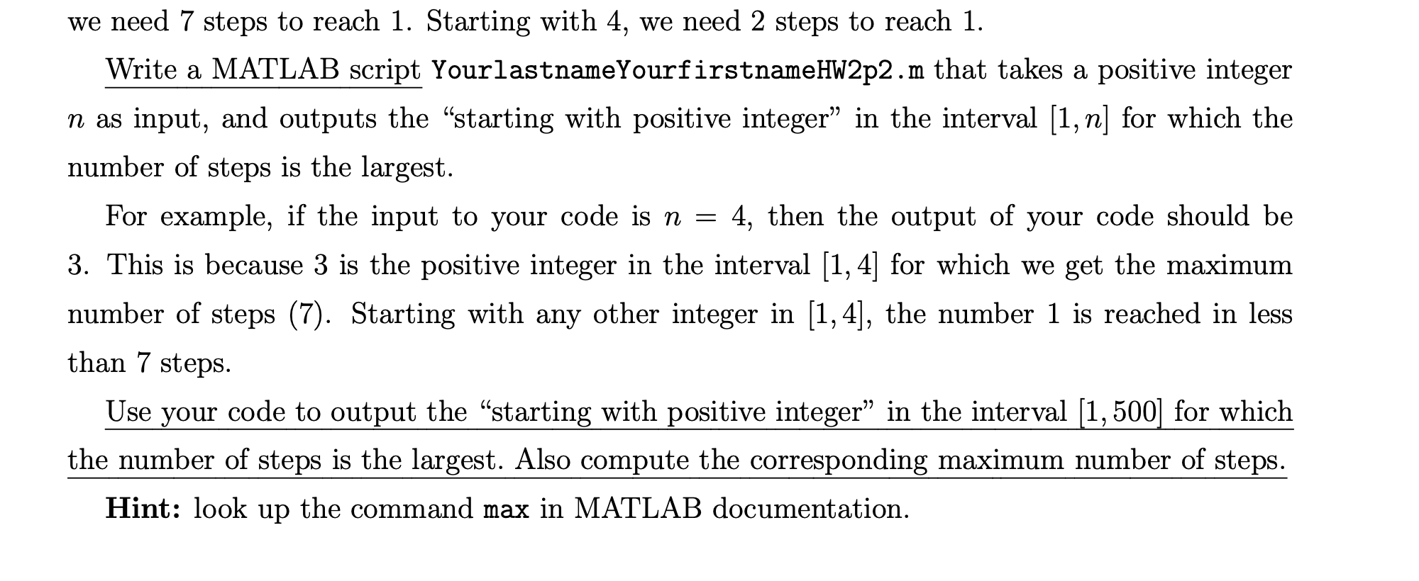 Solved Problem 2 Which positive integer generates the | Chegg.com