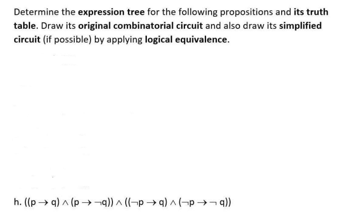 Solved Determine the expression tree for the following | Chegg.com
