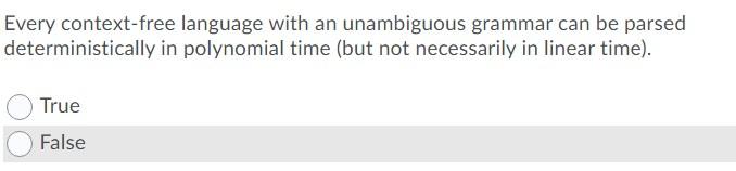 Solved Every context-free language with an unambiguous | Chegg.com