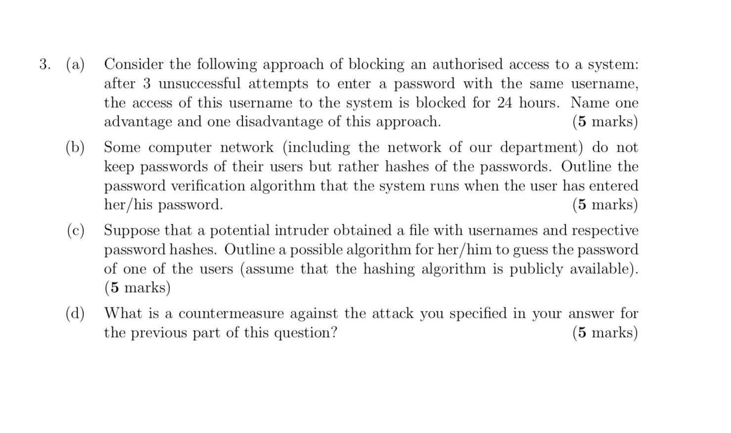 Solved 3. (a) Consider the following approach of blocking an | Chegg.com
