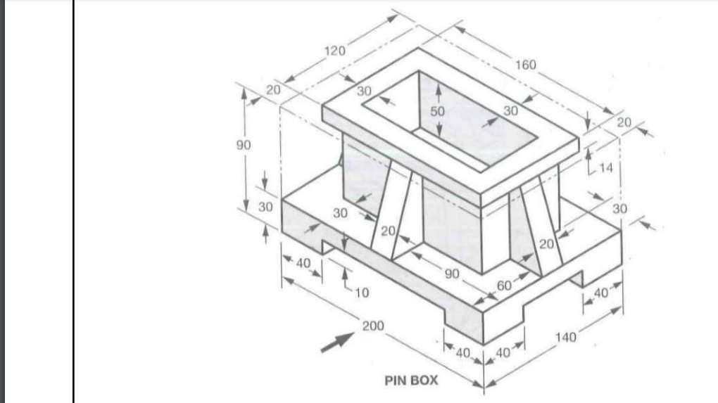 Solved Draw the front, top, and left views of the figure | Chegg.com