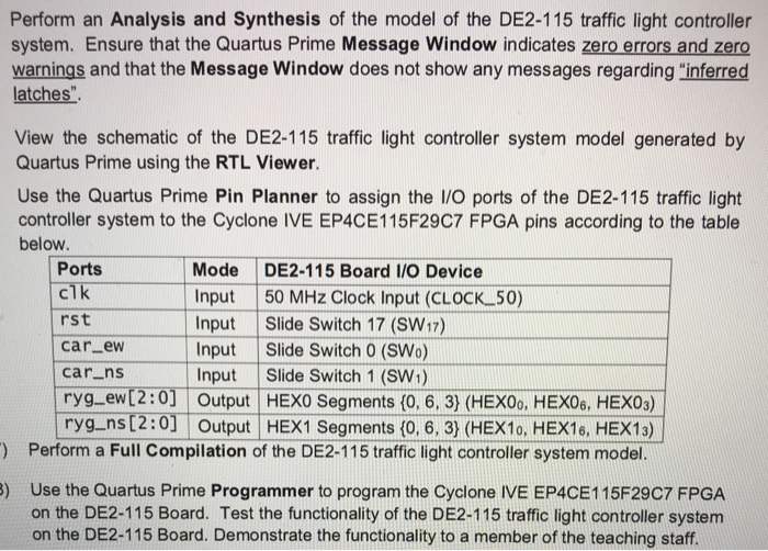 Use the Quartus Prime Text Editor to implement a | Chegg.com