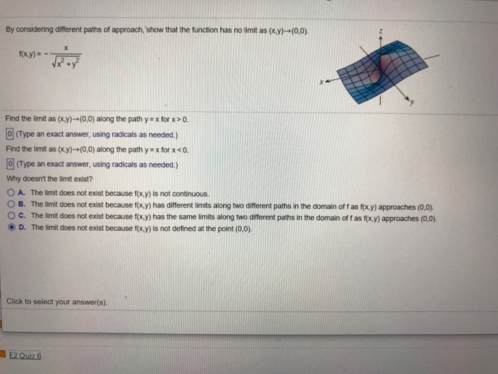 Solved By considering different paths of approach, show that | Chegg.com