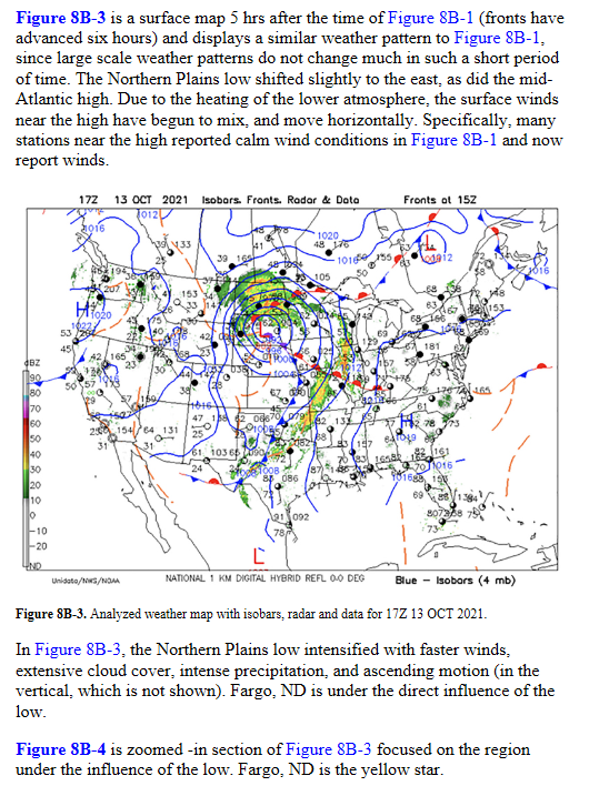 Solved Figure 8B-3 is a surface map 5hrs after the time of | Chegg.com