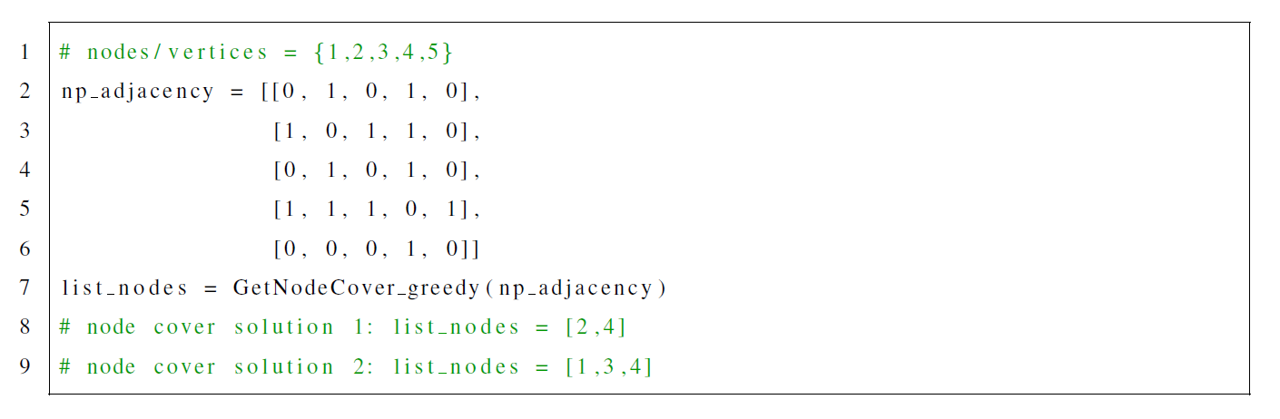 Solved (20 pts, implementation) Minimum node-cover problem | Chegg.com