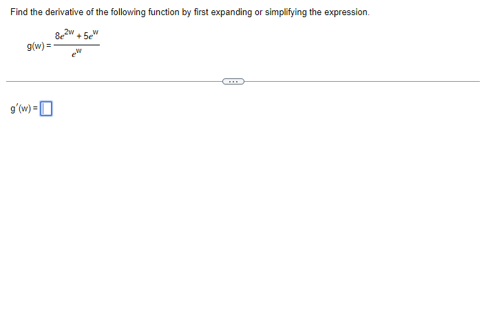 Solved Find the derivative of the following function by | Chegg.com