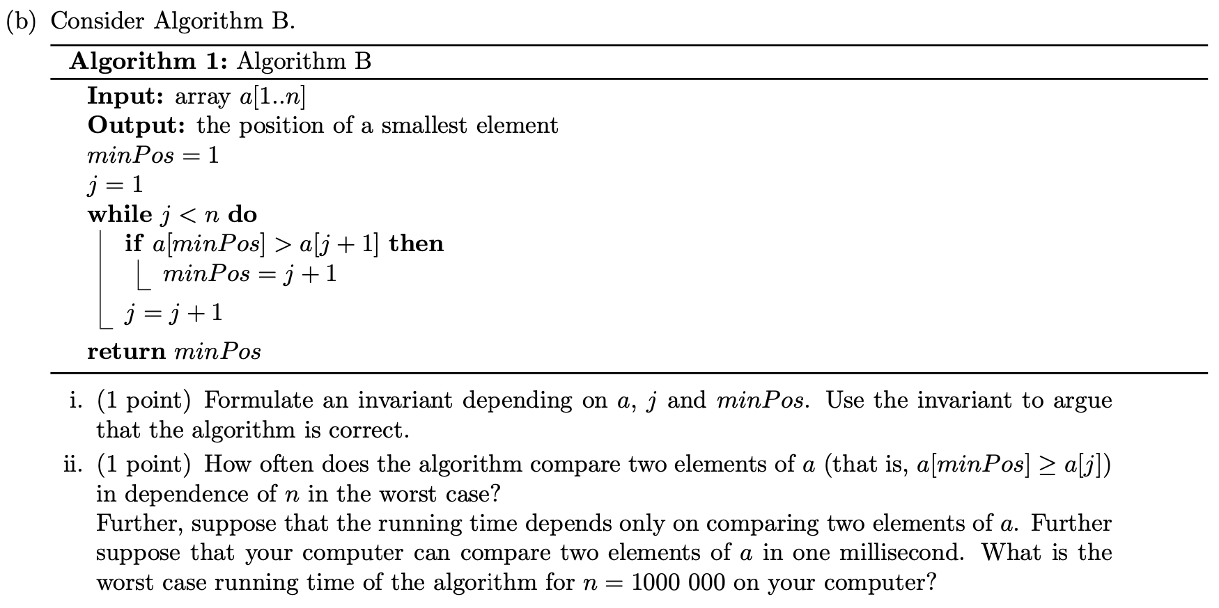Solved In this task, we want to find a smallest element in | Chegg.com