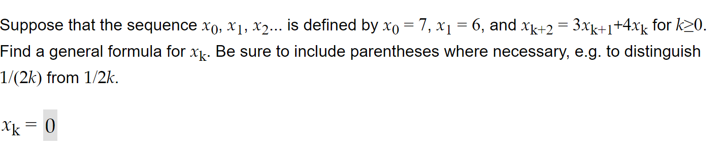 Solved Suppose that the sequence x0,x1,x2dots is defined by | Chegg.com