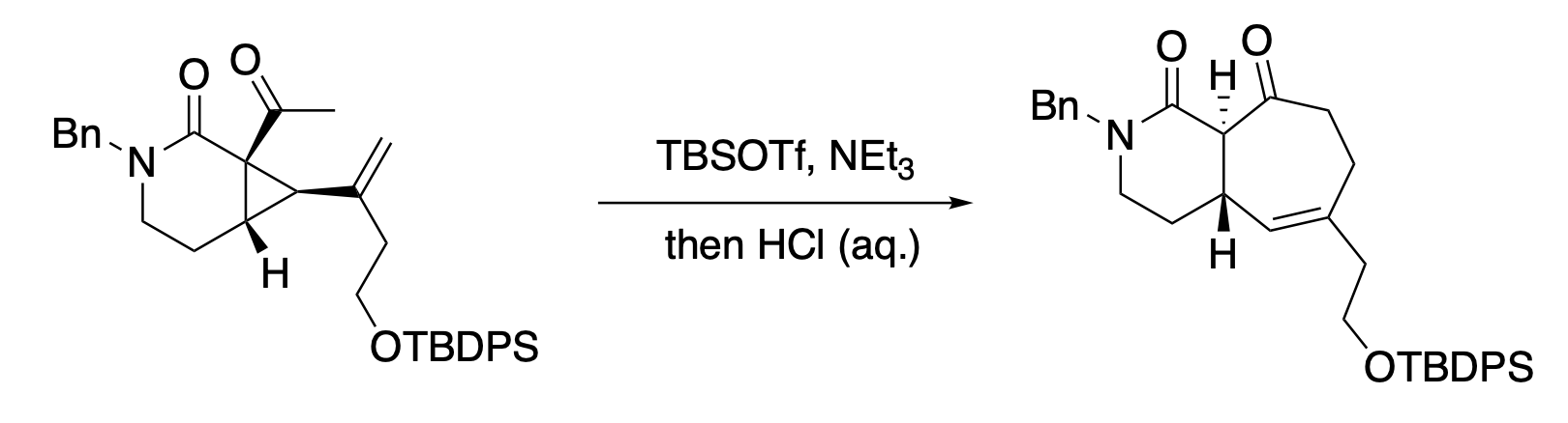 Solved then HCl (aq.) TBSOTf, NEt3 | Chegg.com