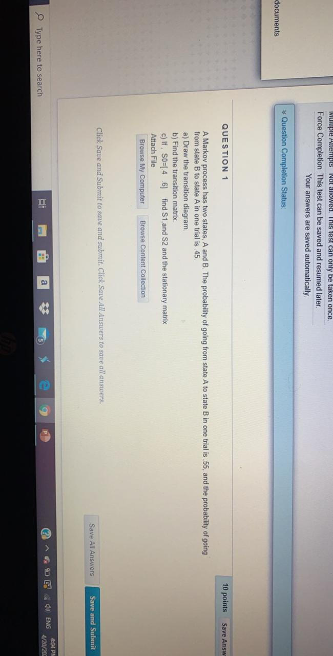 Solved Multiple attempts Not allowed. This lest can only be | Chegg.com