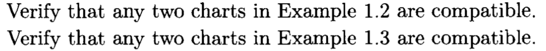 Verify that any two charts in Example 1.2 are | Chegg.com