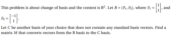 Solved This problem is about change of basis and the context | Chegg.com