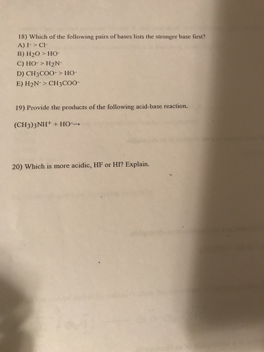 Solved 17) When methanol (CH3OH) acts as a base, its | Chegg.com