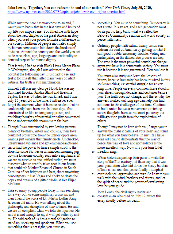 Questions that goes with the article! 1. Look | Chegg.com