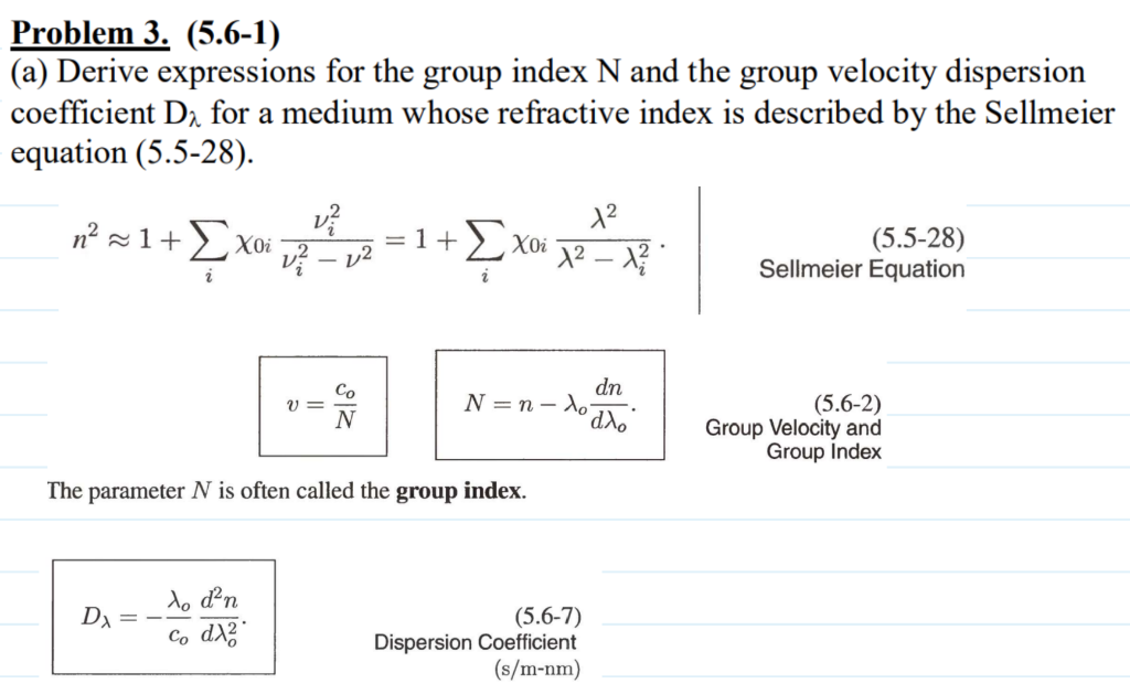 Solved Problem 3. (5.6-1) (a) Derive expressions for the | Chegg.com