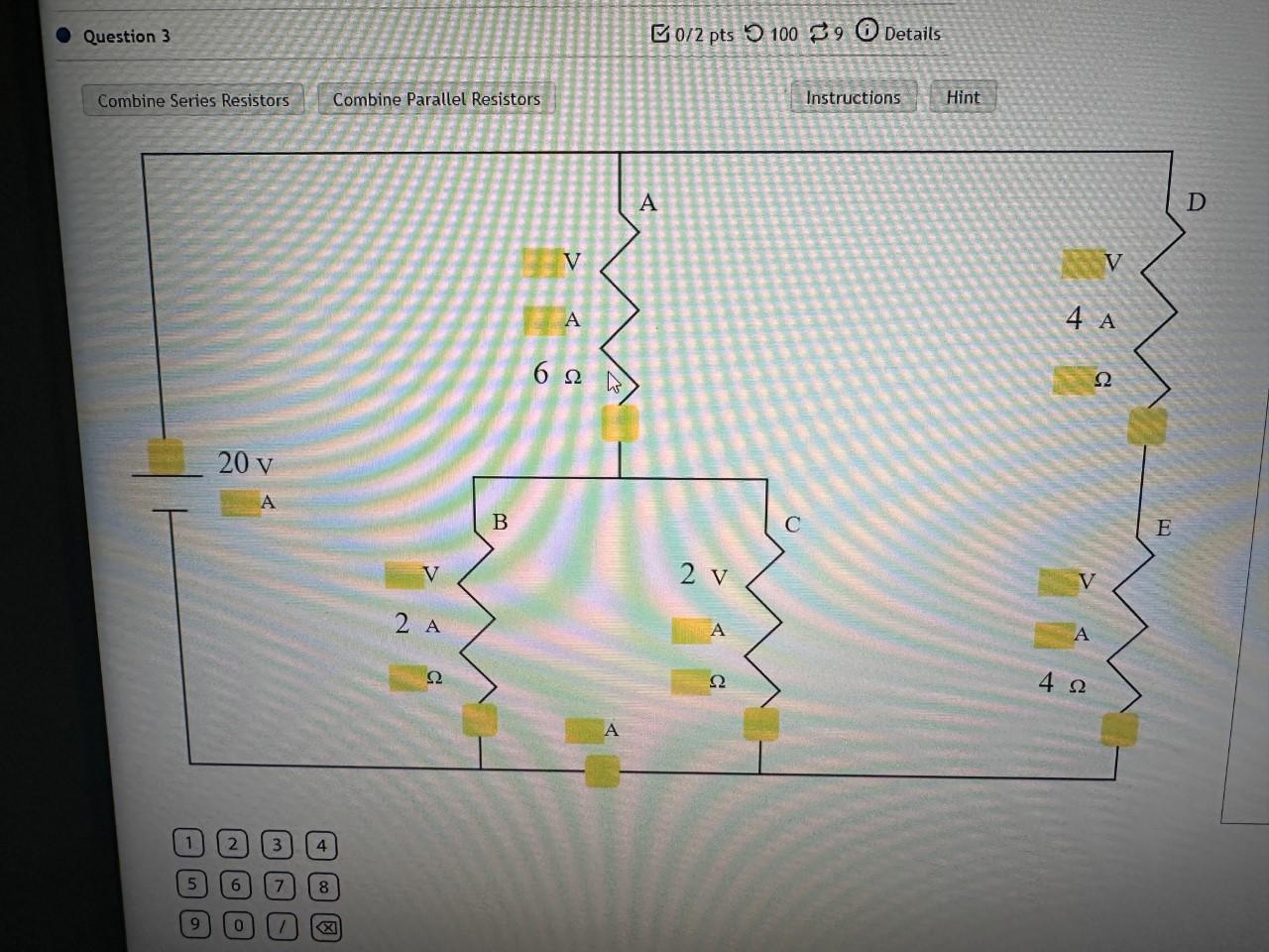 Solved he circuit at left is a puzzle. To completely solve | Chegg.com