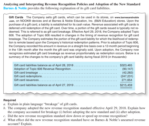 Solved Analyzing and Interpreting Revenue Recognition | Chegg.com