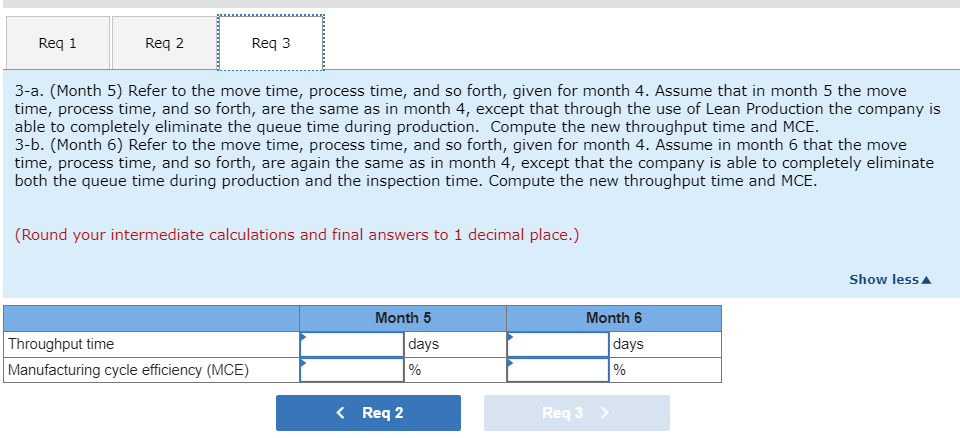 Solved 3-a. (Month 5) Refer to the move time, process time, | Chegg.com