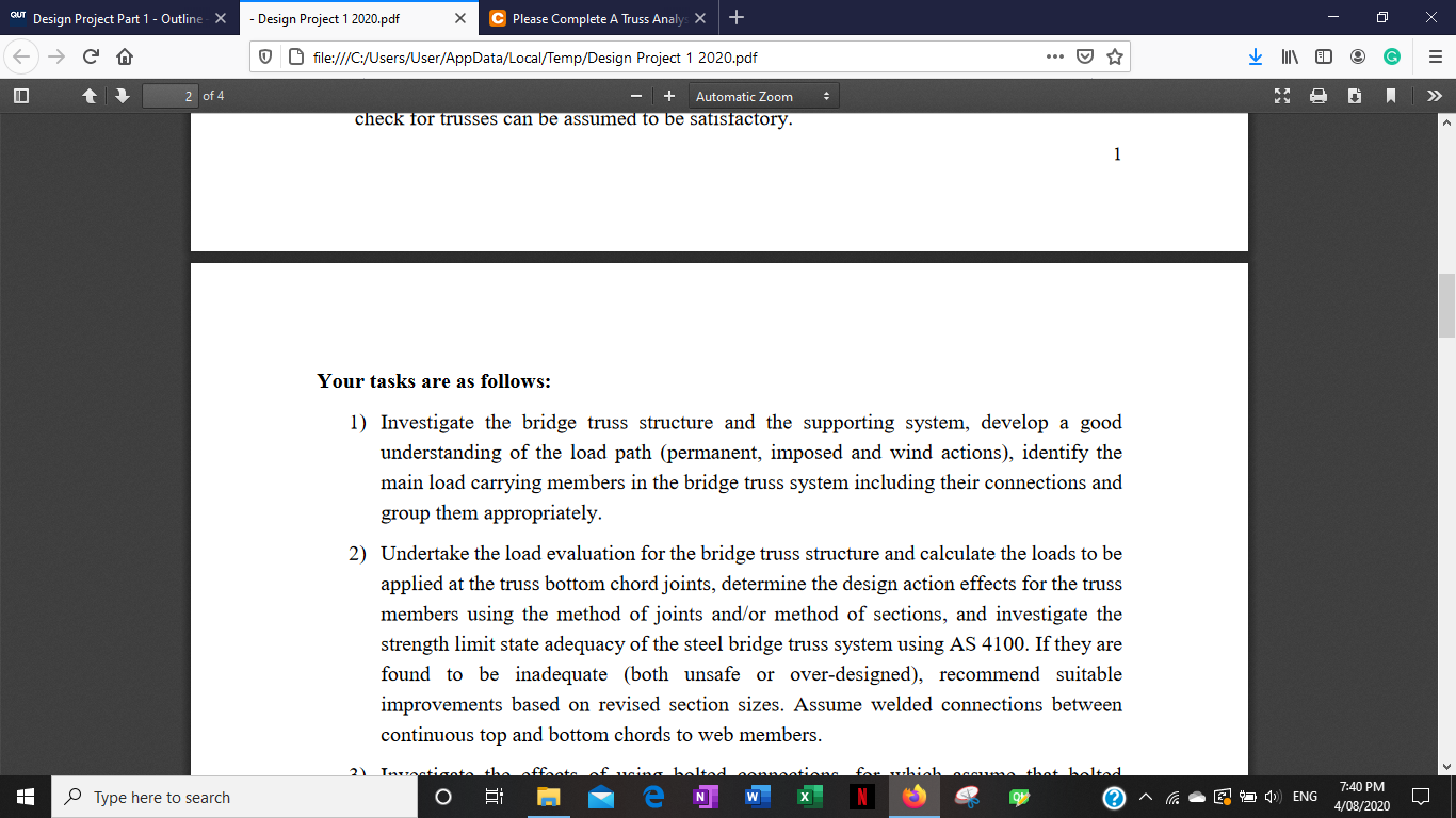 QUT Design Project Part 1 - Outline - X - Design | Chegg.com