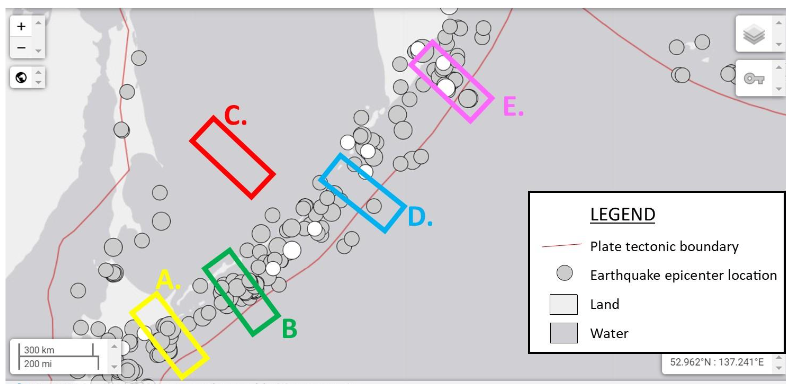 Solved 39)Which ‘zone’ (coloured rectangular area) is the | Chegg.com