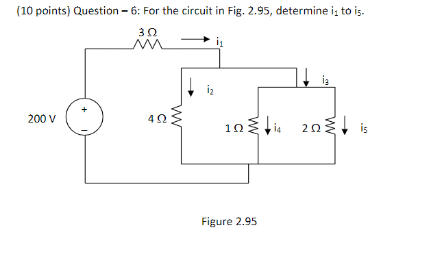 Solved (10 points) Question −6: For the circuit in Fig. | Chegg.com