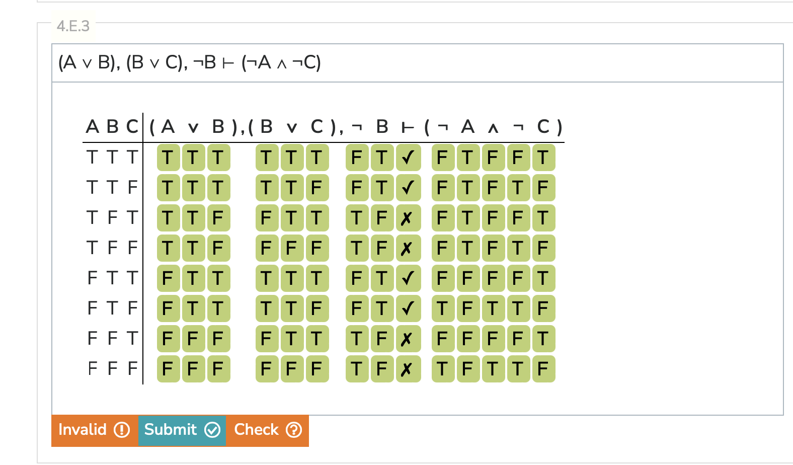 Solved Testing for ValidityUse truth tables to establish | Chegg.com