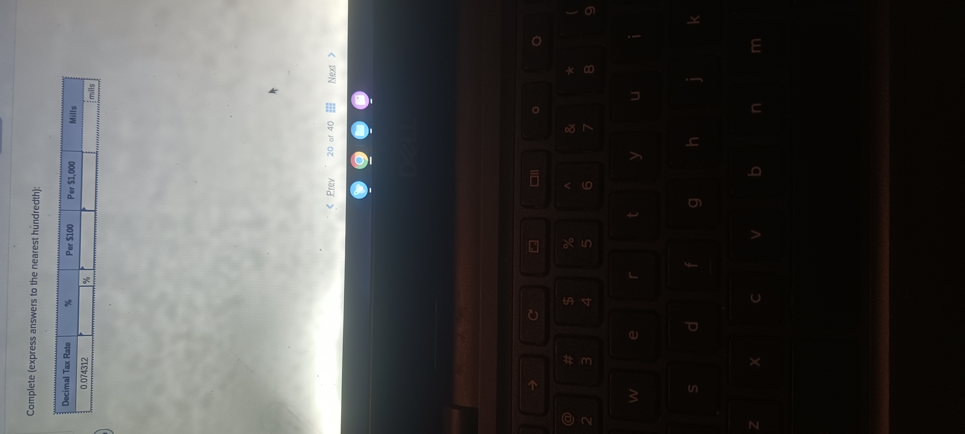 Solved Complete (express answers to the nearest hundredth): | Chegg.com