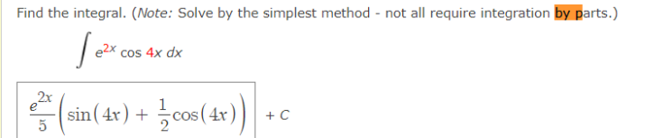 Solved Find the integral. (Note: Solve by the simplest | Chegg.com