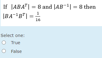 Solved Select one:TrueFalse | Chegg.com