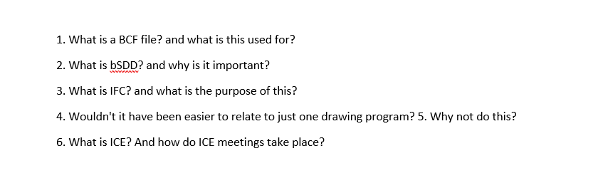 Solved 1. What is a BCF file? and what is this used for? 2. | Chegg.com