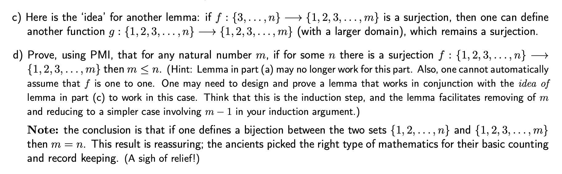 Solved d is the question, PMI stands for mathemattical | Chegg.com