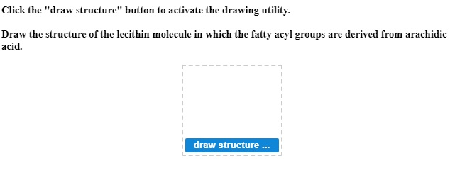 Solved Click the "draw structure" button to activate the | Chegg.com