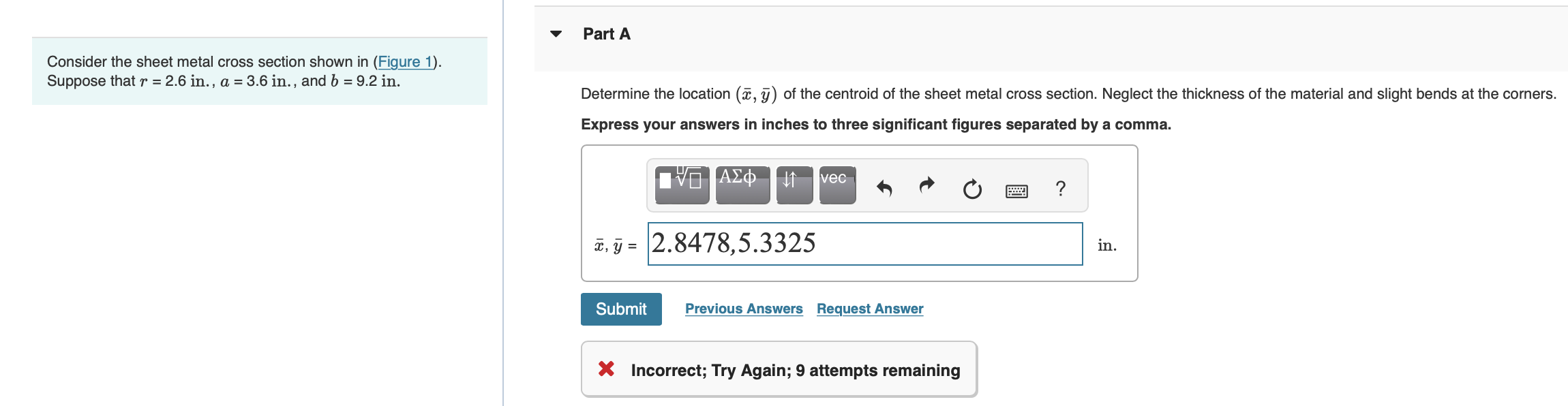 Solved Consider the sheet metal cross section shown in | Chegg.com