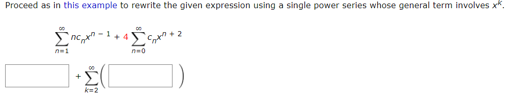 Solved Proceed as in this example to rewrite the given | Chegg.com