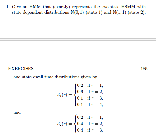 Solved Find HMM | Chegg.com