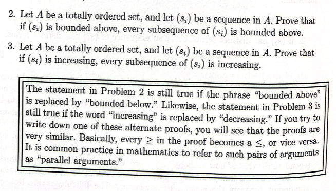 Solved 2. Let A be a totally ordered set, and let (si) be a | Chegg.com