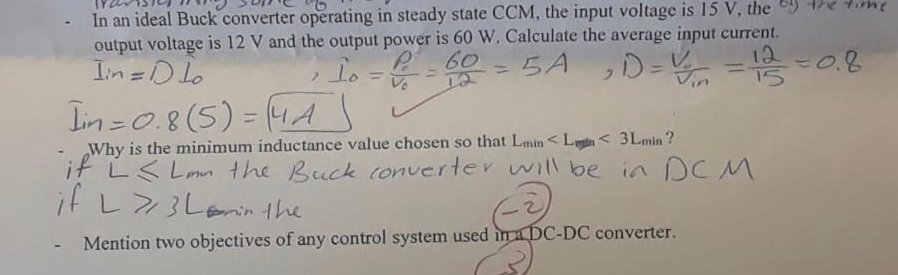 Solved In an ideal Buck converter operating in steady state | Chegg.com