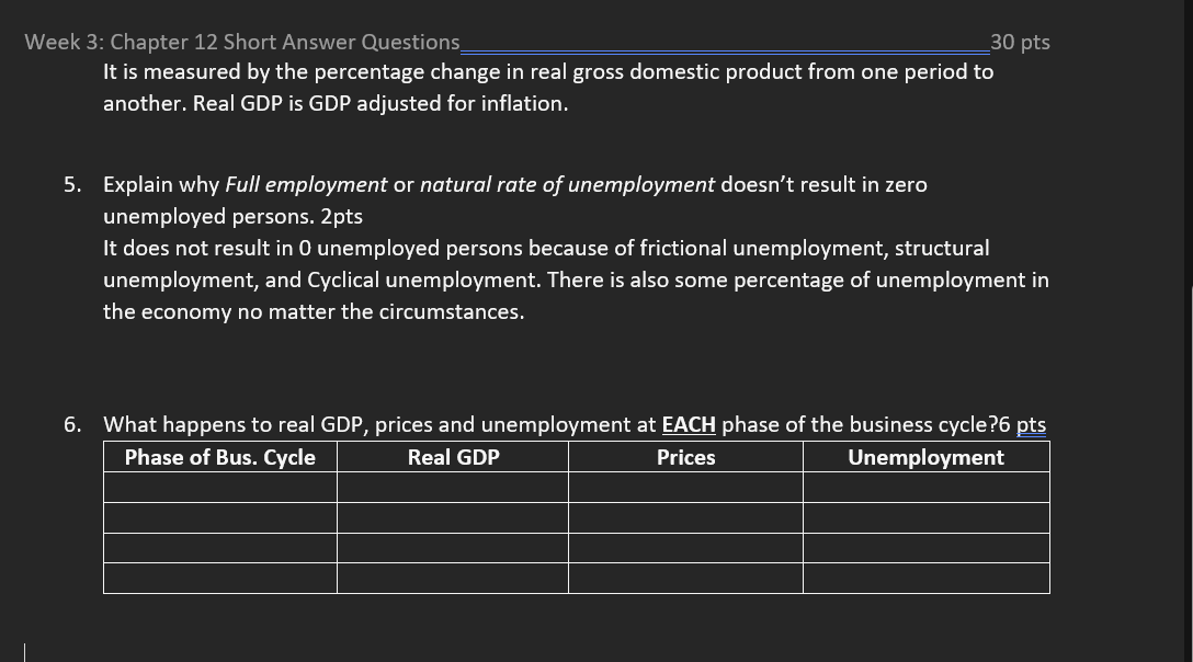 Solved Week 3: Chapter 12 ﻿Short Answer QuestionsIt is | Chegg.com