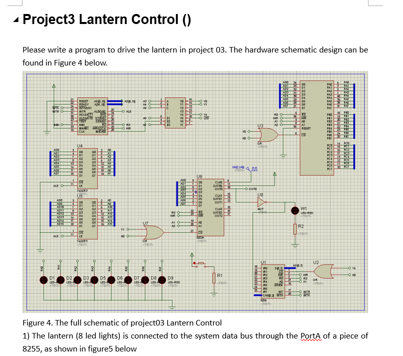 Solved Project3 Lantern Control () Please write a program to | Chegg.com