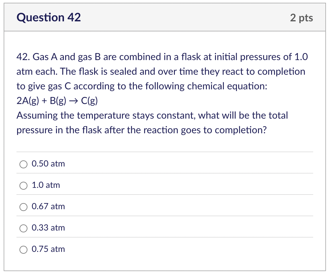 Solved Question 4242. ﻿Gas \( ﻿A \) ﻿and gas \( ﻿B \) ﻿are | Chegg.com