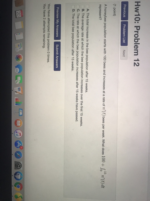 Solved Hw10: Problem 12 Previous Problem List Next (1 point) | Chegg.com