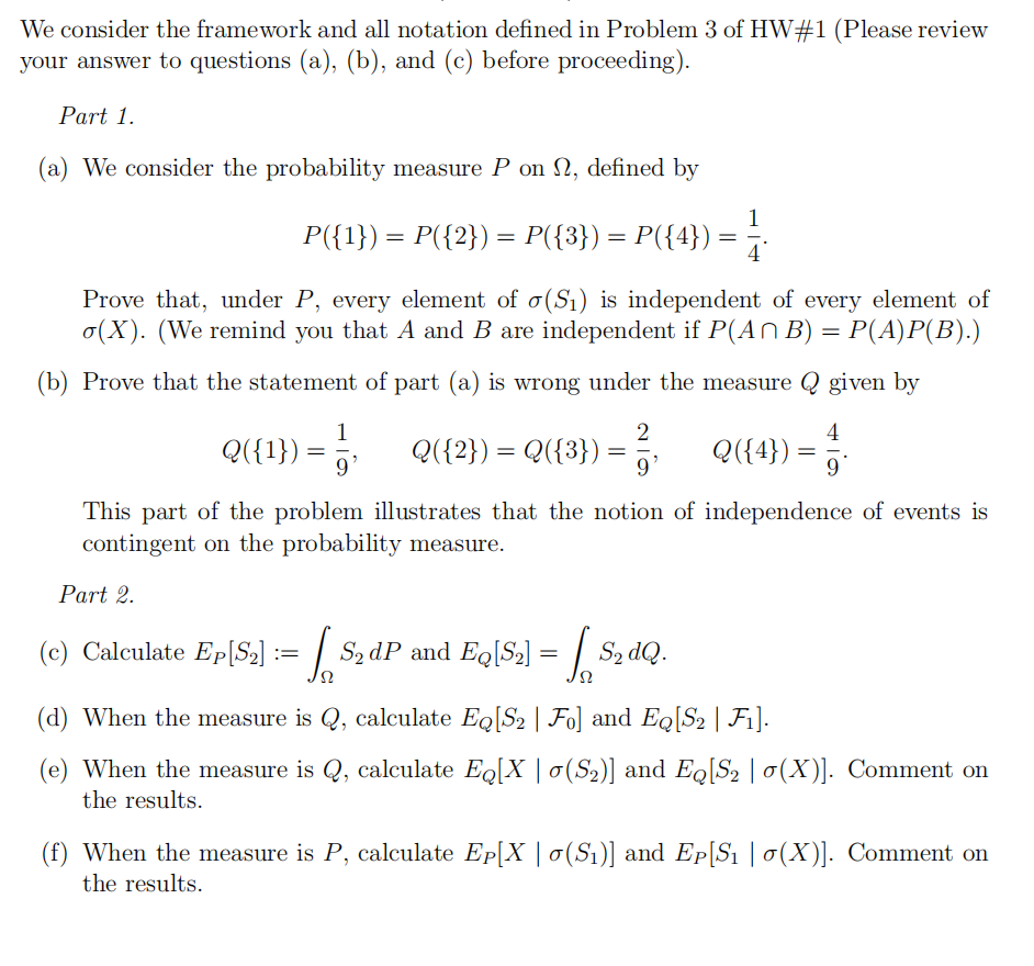 We consider the framework and all notation defined in | Chegg.com