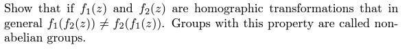 Solved Show that if f1(z) and f2(z) are homographic | Chegg.com