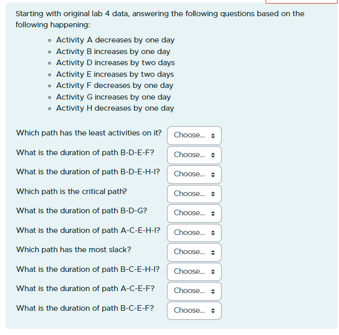 Solved \begin{tabular}{|c|c|c|c|c|c|c|c|} \hline Activity & | Chegg.com